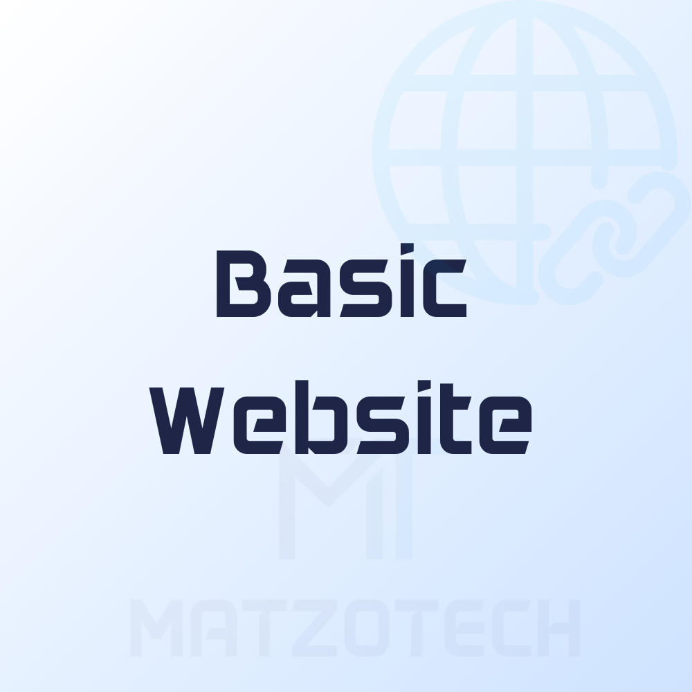 Basic Website Package | MatzoTech